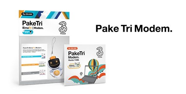 Harga Daftar Paket Internet Tri (3) Terbaru Desember 2025