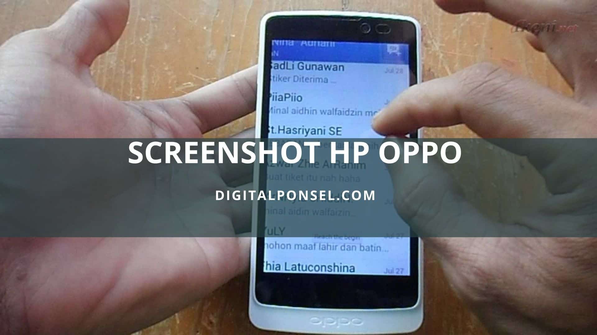 Cara Screenshot Hp Oppo dengan Mudah