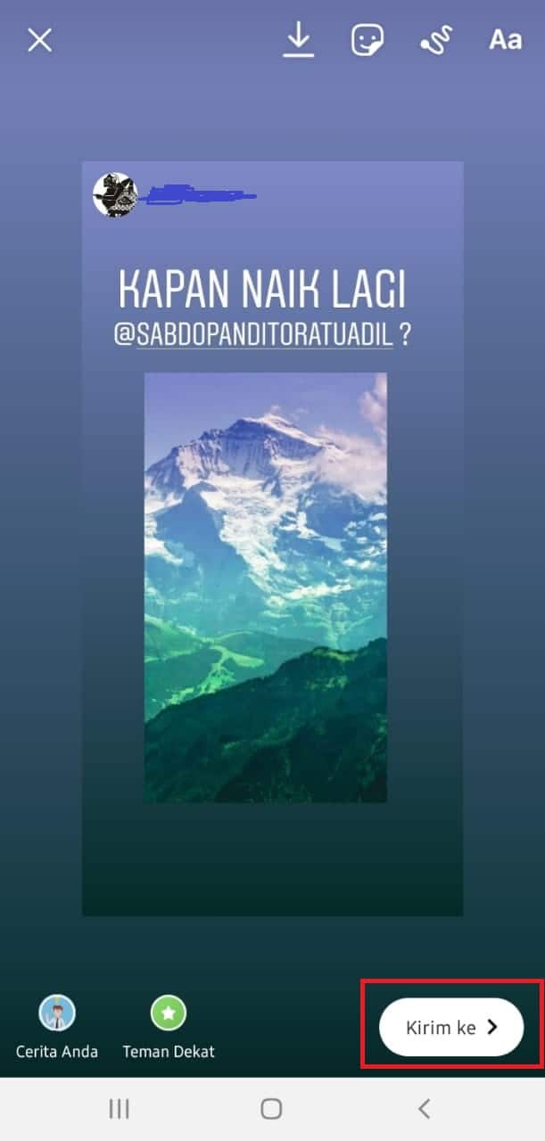 Cara Repost Instastory Instagram Orang Lain Tanpa Aplikasi